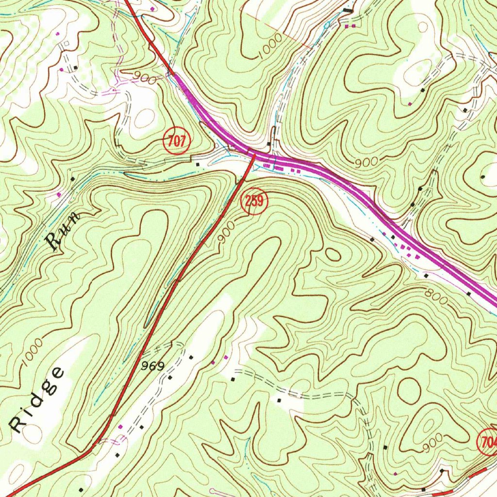 Gore, VA-WV (1965, 24000-Scale) Map by United States Geological Survey ...