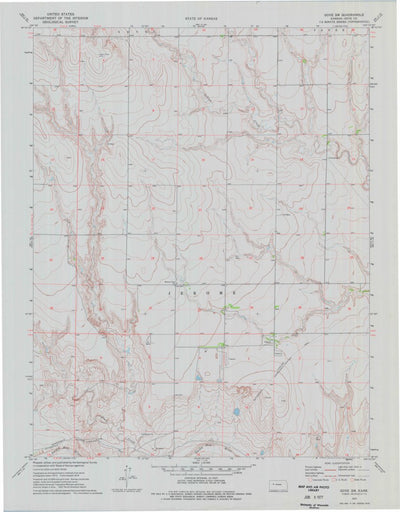 Gove SW, KS (1974, 24000-Scale) Map by United States Geological Survey ...