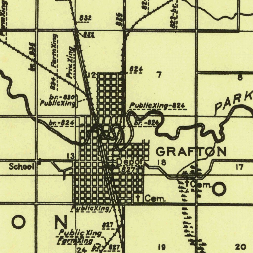Grafton, ND (1943, 62500-Scale) Map by United States Geological Survey ...