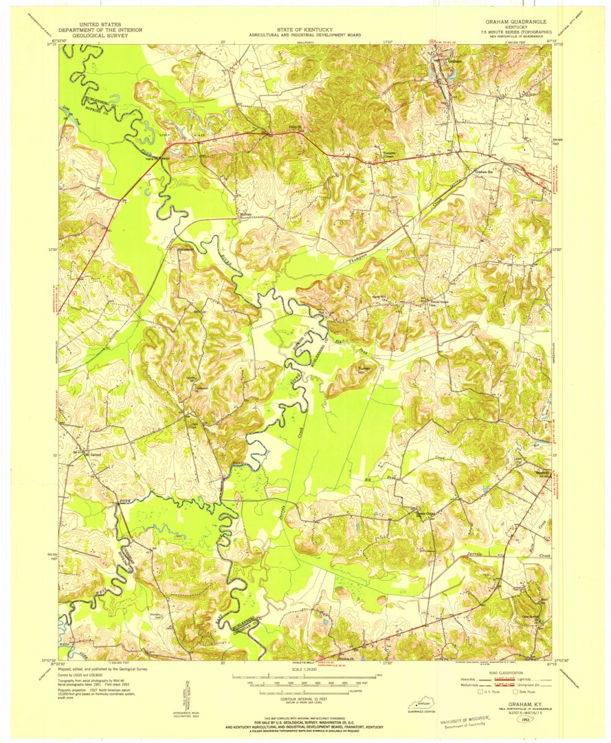 Graham, KY (1953, 24000-Scale) Map by United States Geological Survey ...