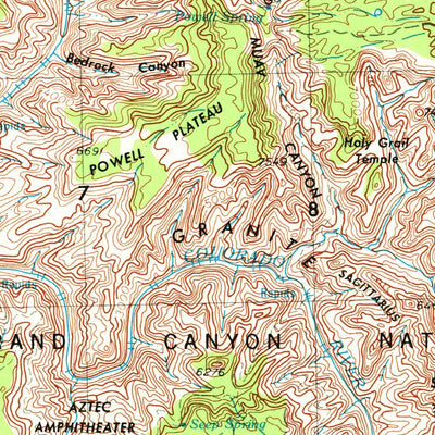 Grand Canyon, AZ-UT (1953, 250000-Scale) Map by United States ...