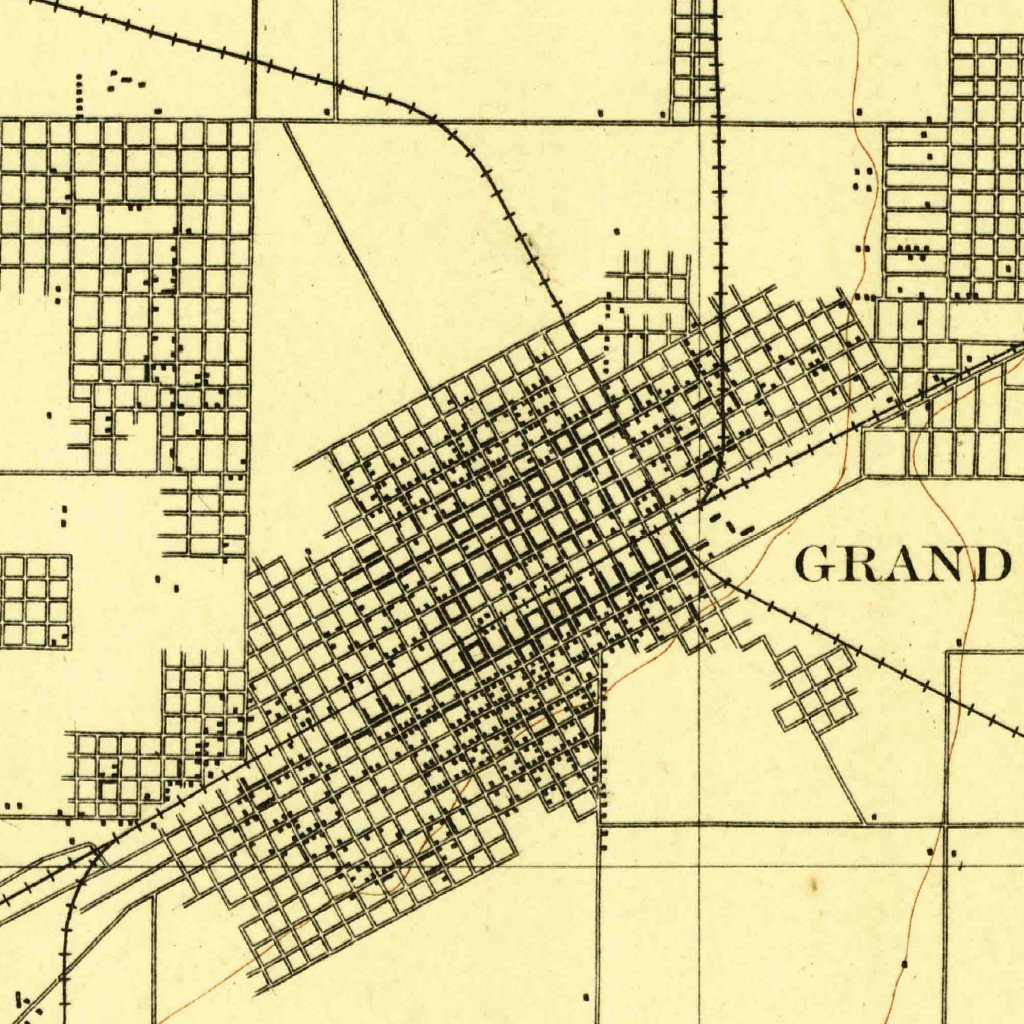 Grand Island, NE (1895, 62500-Scale) Map by United States Geological ...