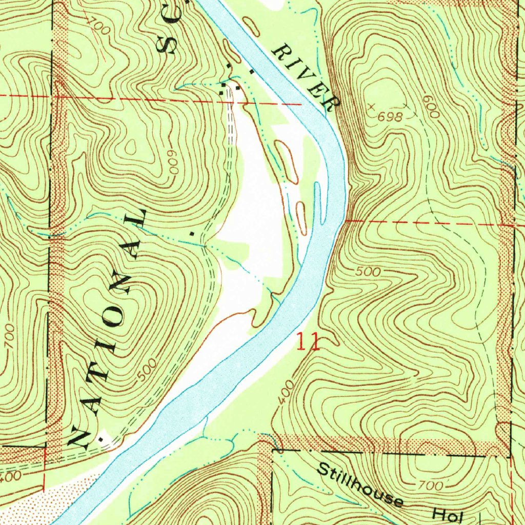 Grandin SW, MO (1968, 24000-Scale) Map by United States Geological ...