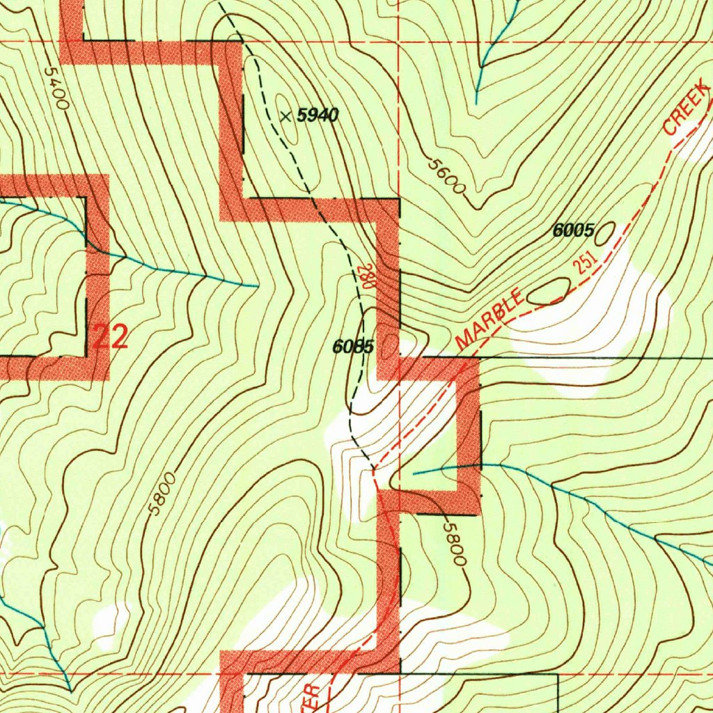 Grandmother Mountain, ID (1995, 24000-Scale) Map by United States ...
