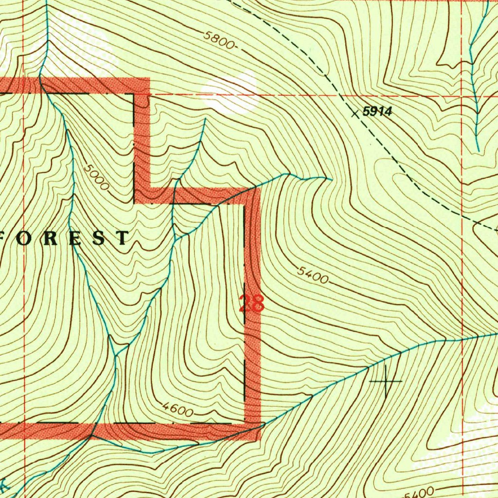 Grandmother Mountain, ID (1995, 24000-Scale) Map by United States ...