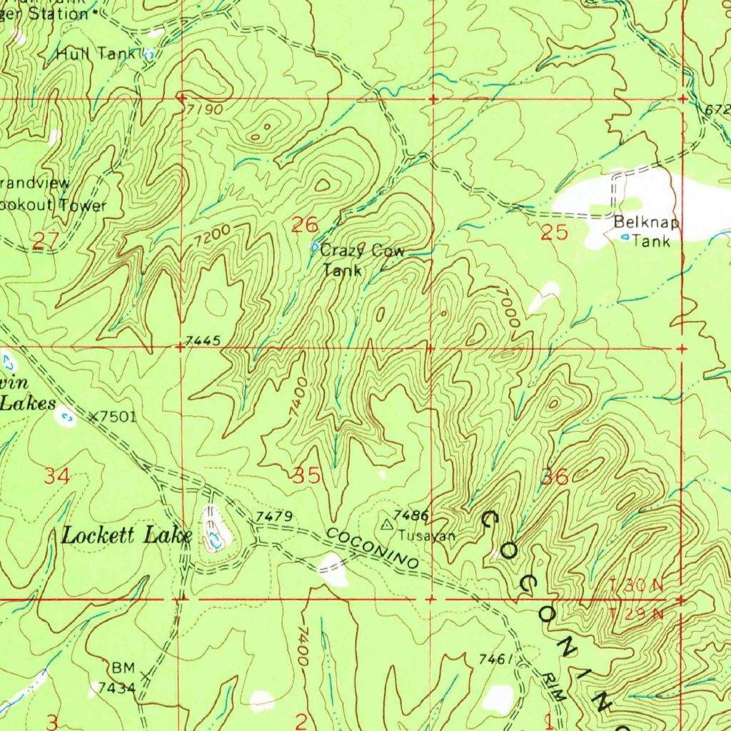 Grandview Point, AZ (1962, 62500-Scale) Map by United States Geological ...