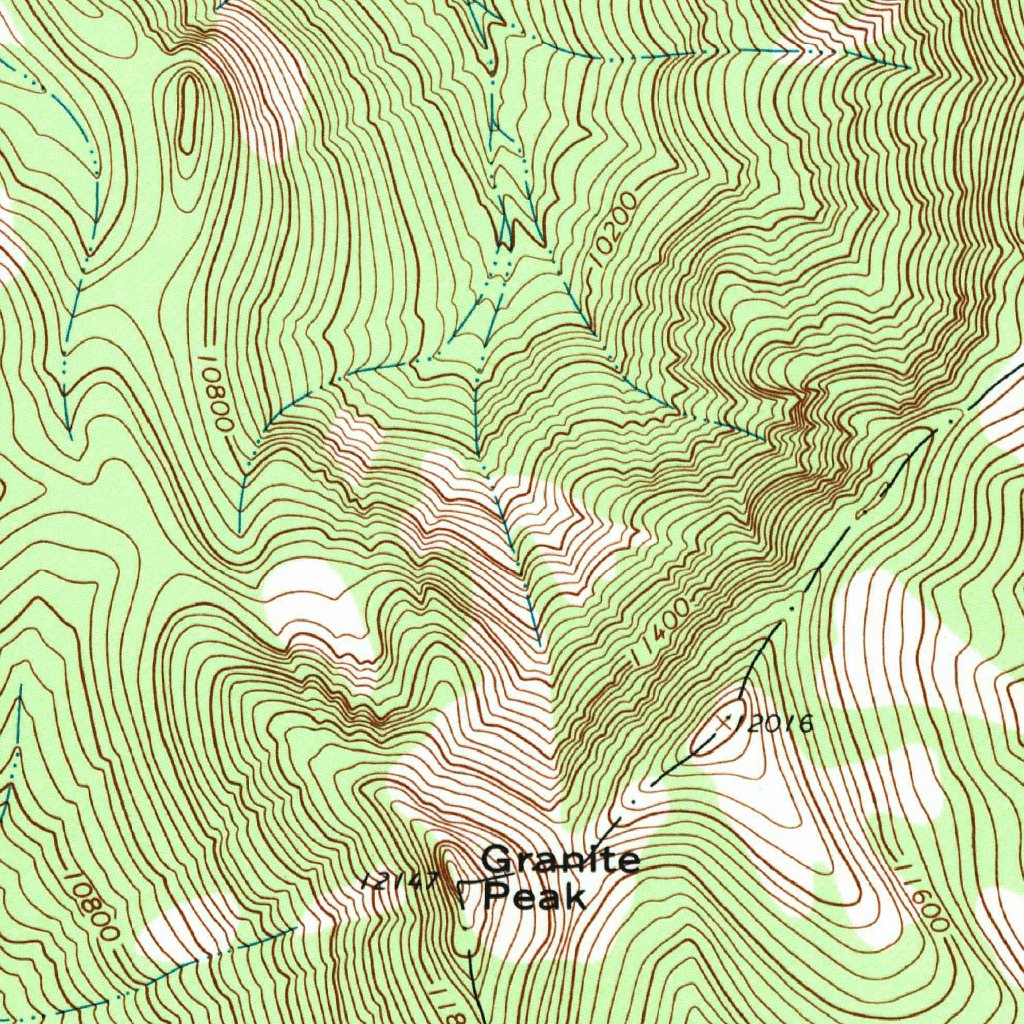 Granite Peak, CO (1964, 24000-Scale) Map by United States Geological ...