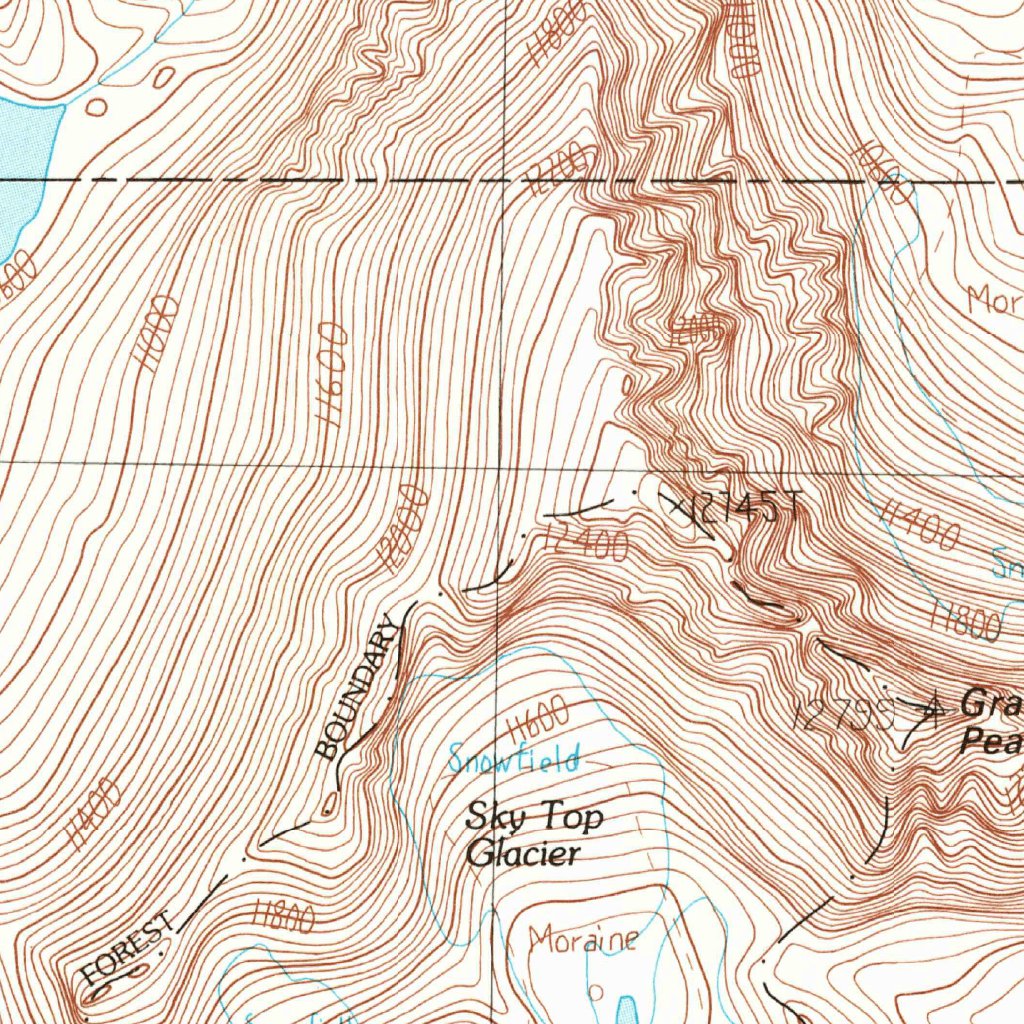 Granite Peak, MT (1986, 24000-Scale) Map by United States Geological ...
