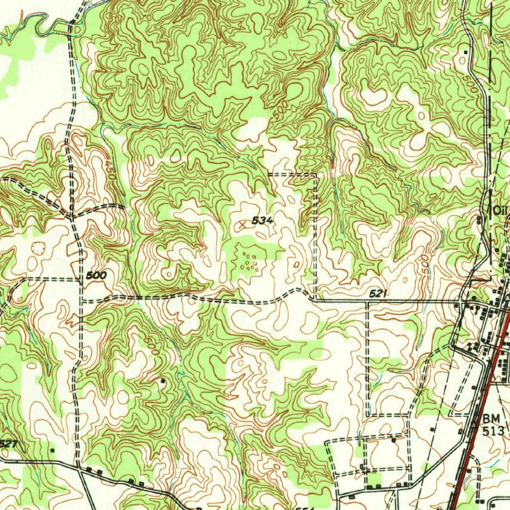 Grant, OK-TX (1948, 62500-Scale) Map by United States Geological Survey ...