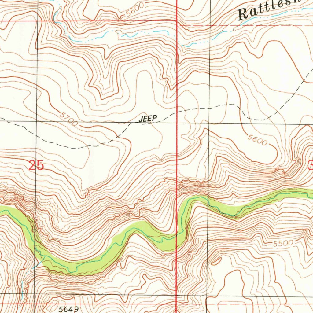 Grasmere Reservoir, ID (1979, 24000-Scale) Map by United States ...