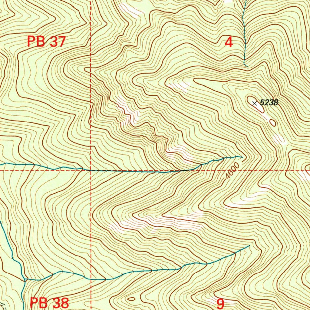 Grasshopper Mountain, OR (1997, 24000-Scale) Map by United States ...
