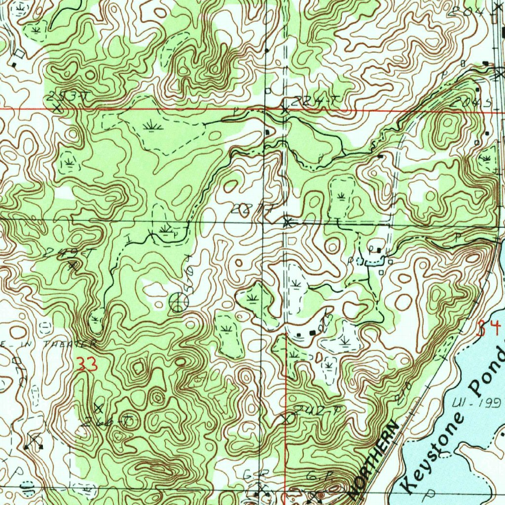 Grawn, MI (1983, 25000-Scale) Map by United States Geological Survey ...