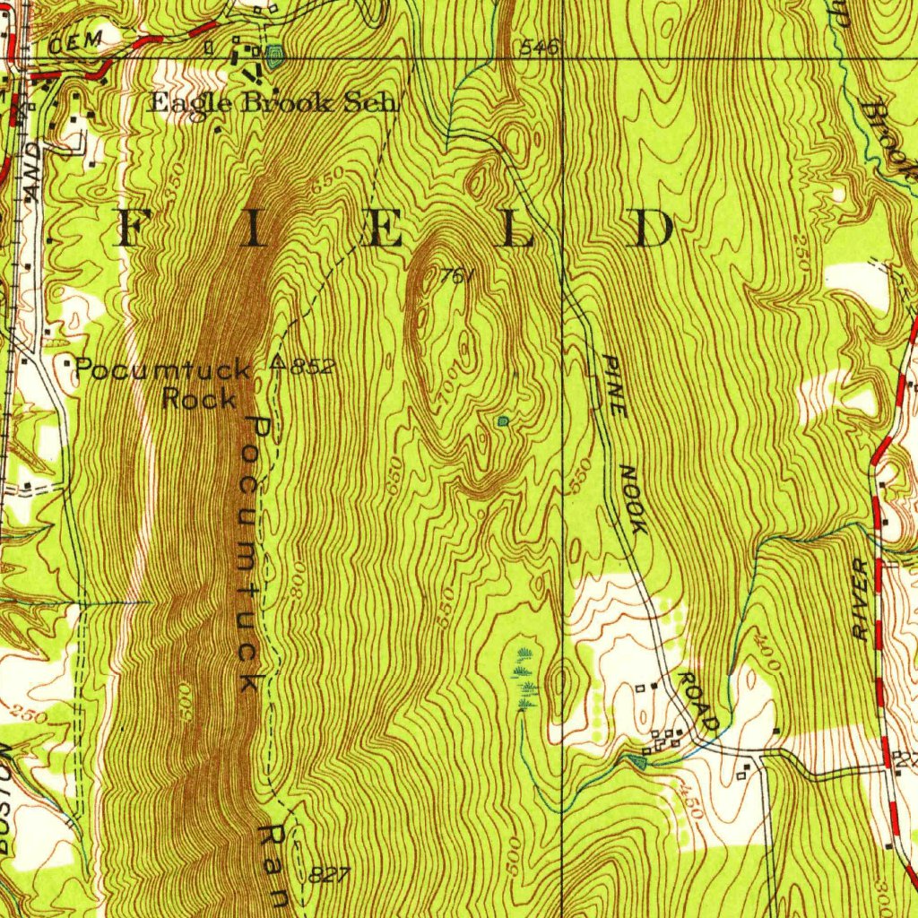 Greenfield, MA (1954, 31680-Scale) Map by United States Geological ...