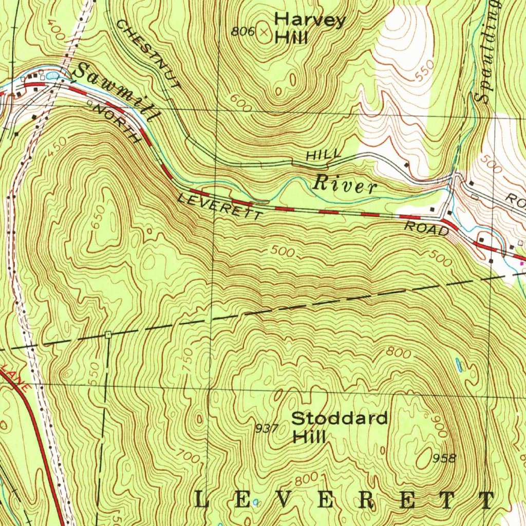 Greenfield, MA (1968, 25000-Scale) Map by United States Geological ...