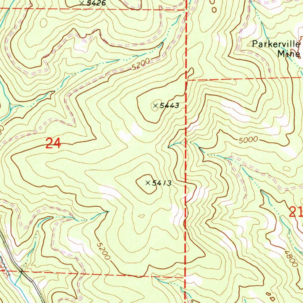 Greenhorn, OR (1972, 24000-Scale) Map by United States Geological ...