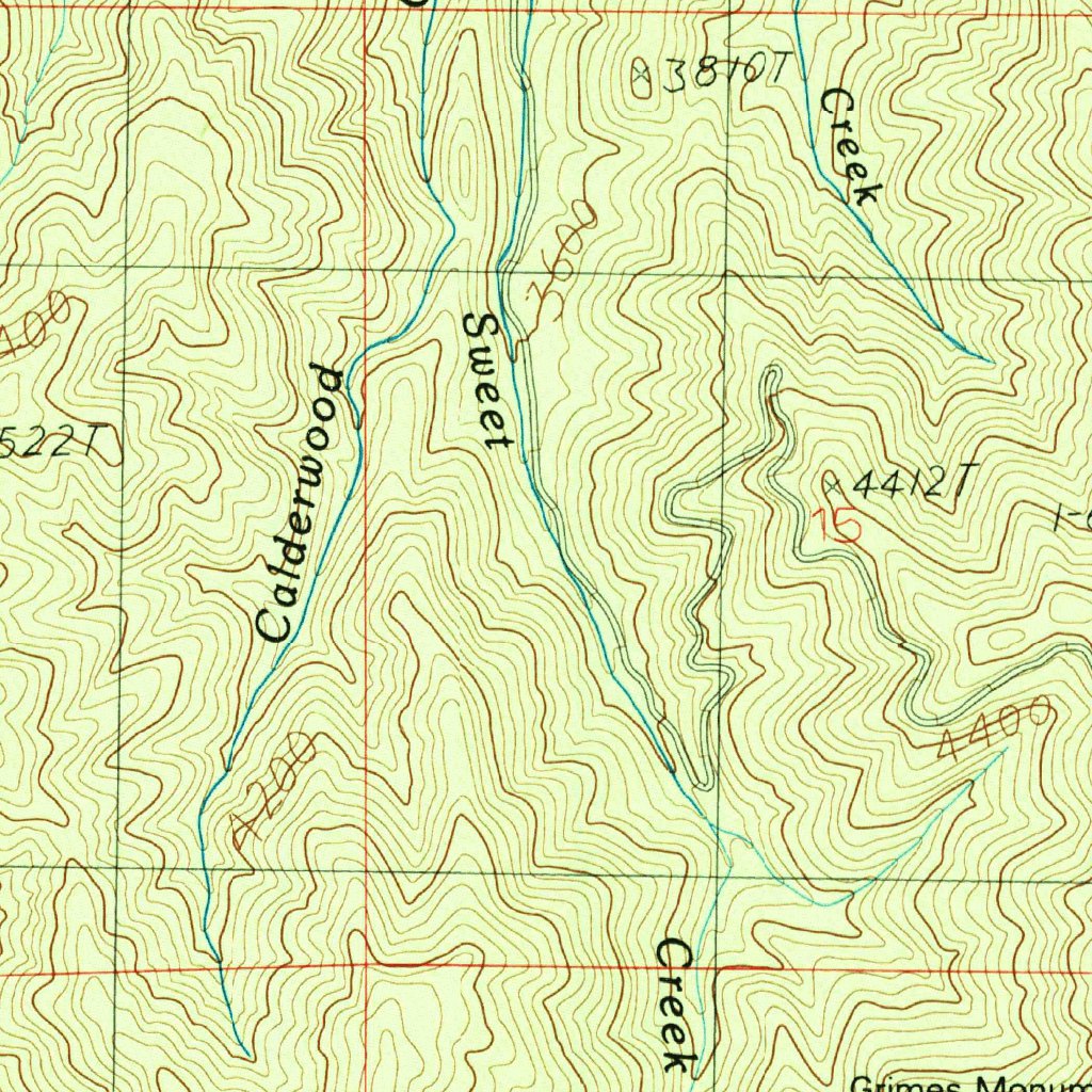Grimes Pass, ID (1988, 24000-Scale) Map by United States Geological ...