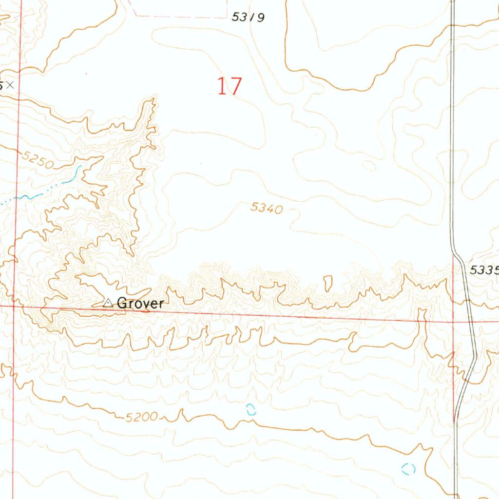 Grover North, CO (1972, 24000-Scale) Map by United States Geological ...