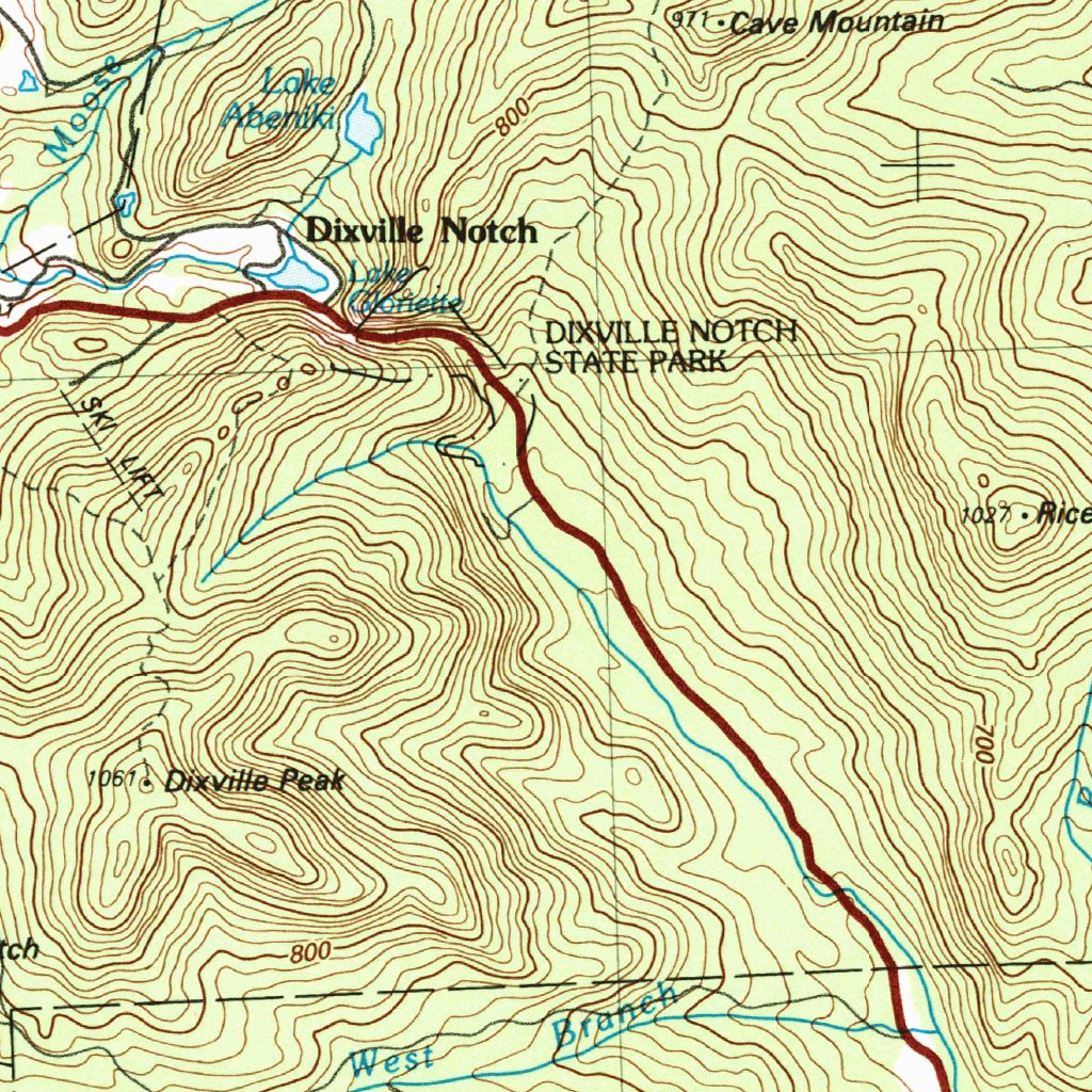Groveton, NH-VT-ME (1986, 100000-Scale) Map by United States Geological ...