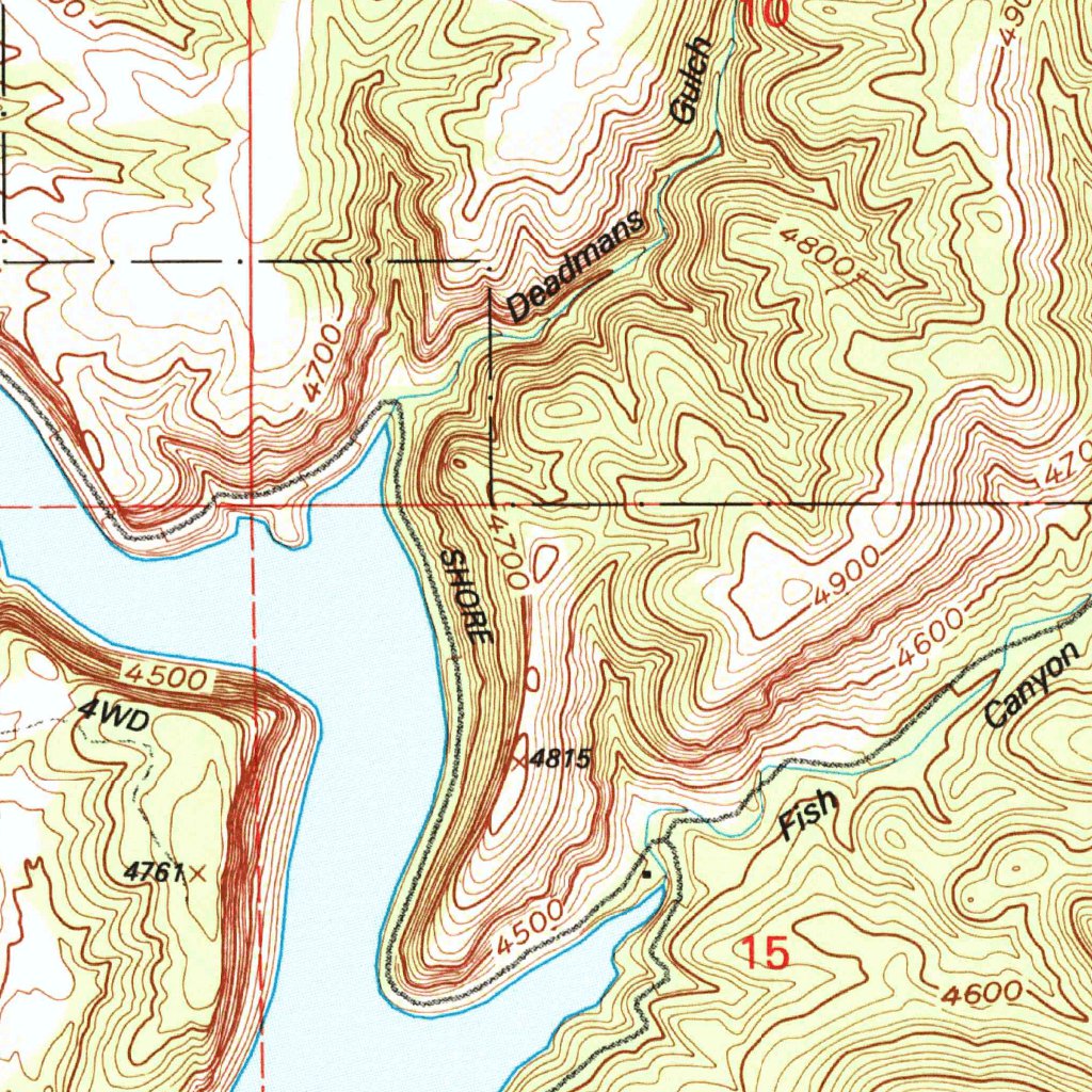 Guernsey Reservoir, WY (1990, 24000-Scale) Map by United States ...