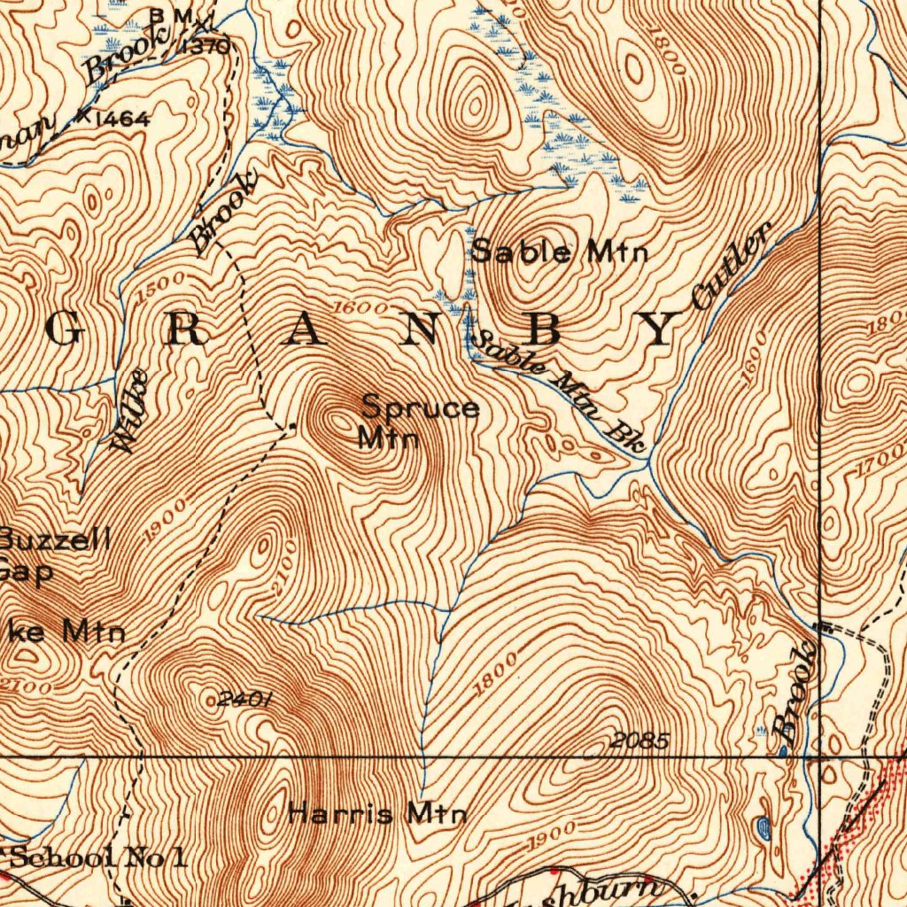 Guildhall, VT-NH (1937, 62500-Scale) Map by United States Geological ...