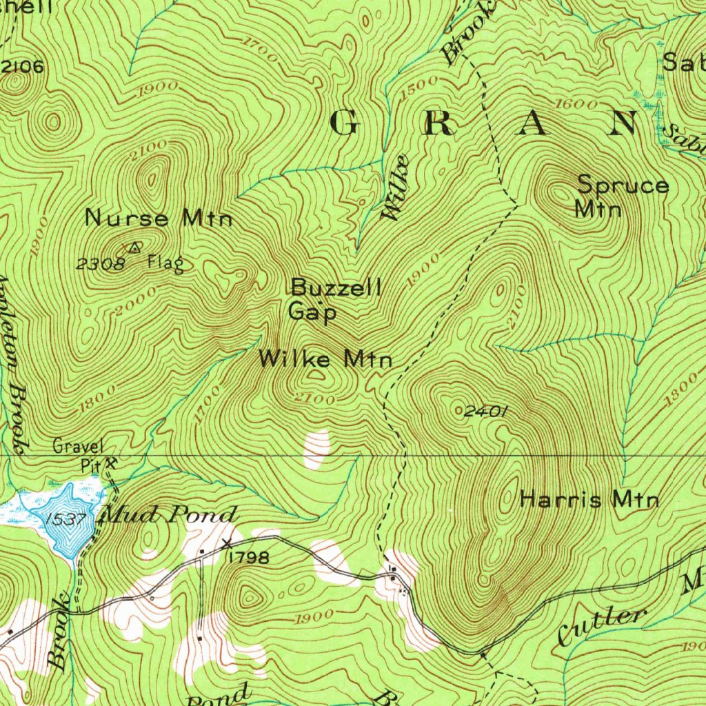 Guildhall, VT-NH (1956, 62500-Scale) Map by United States Geological ...