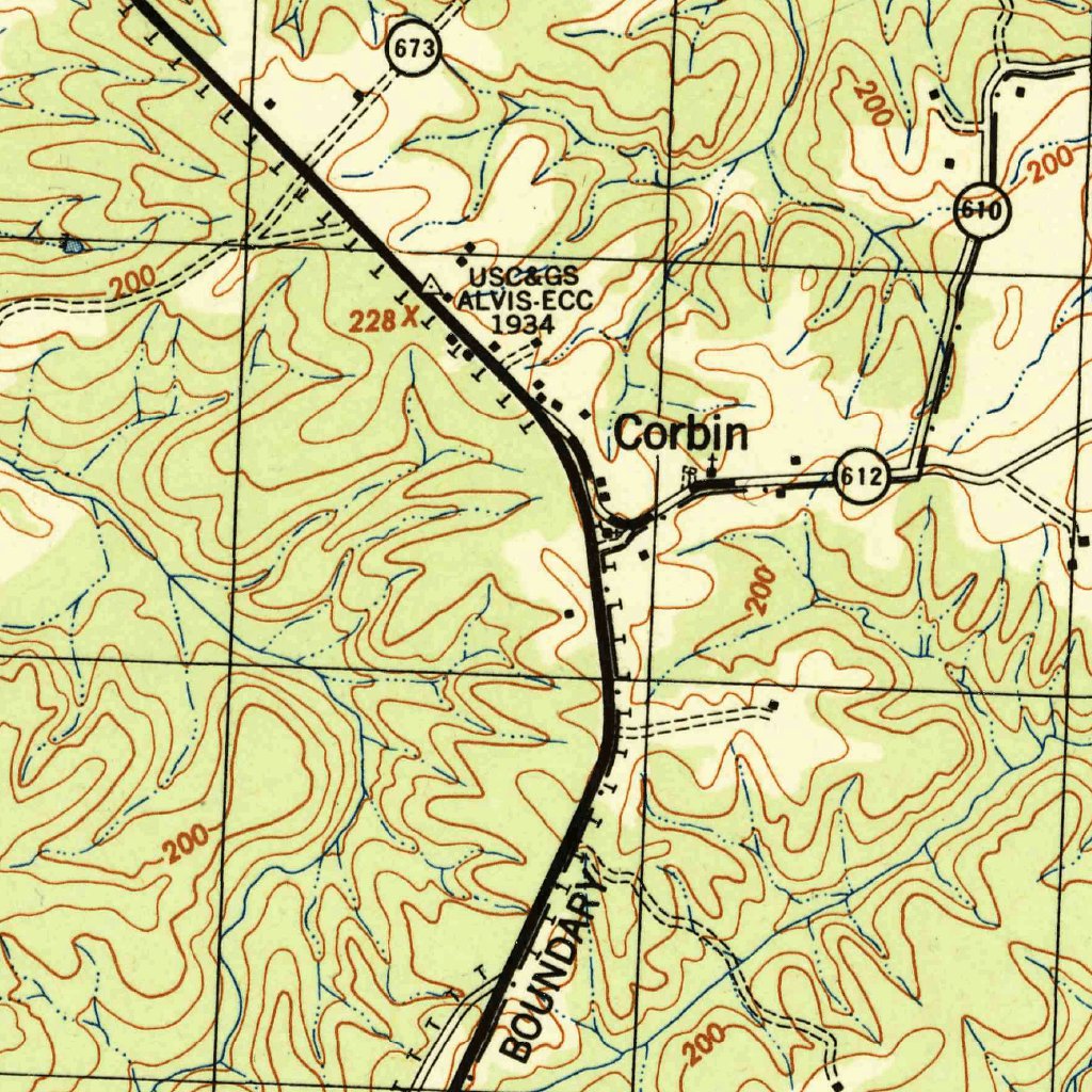 Guinea, VA (1942, 31680-Scale) Map by United States Geological Survey ...