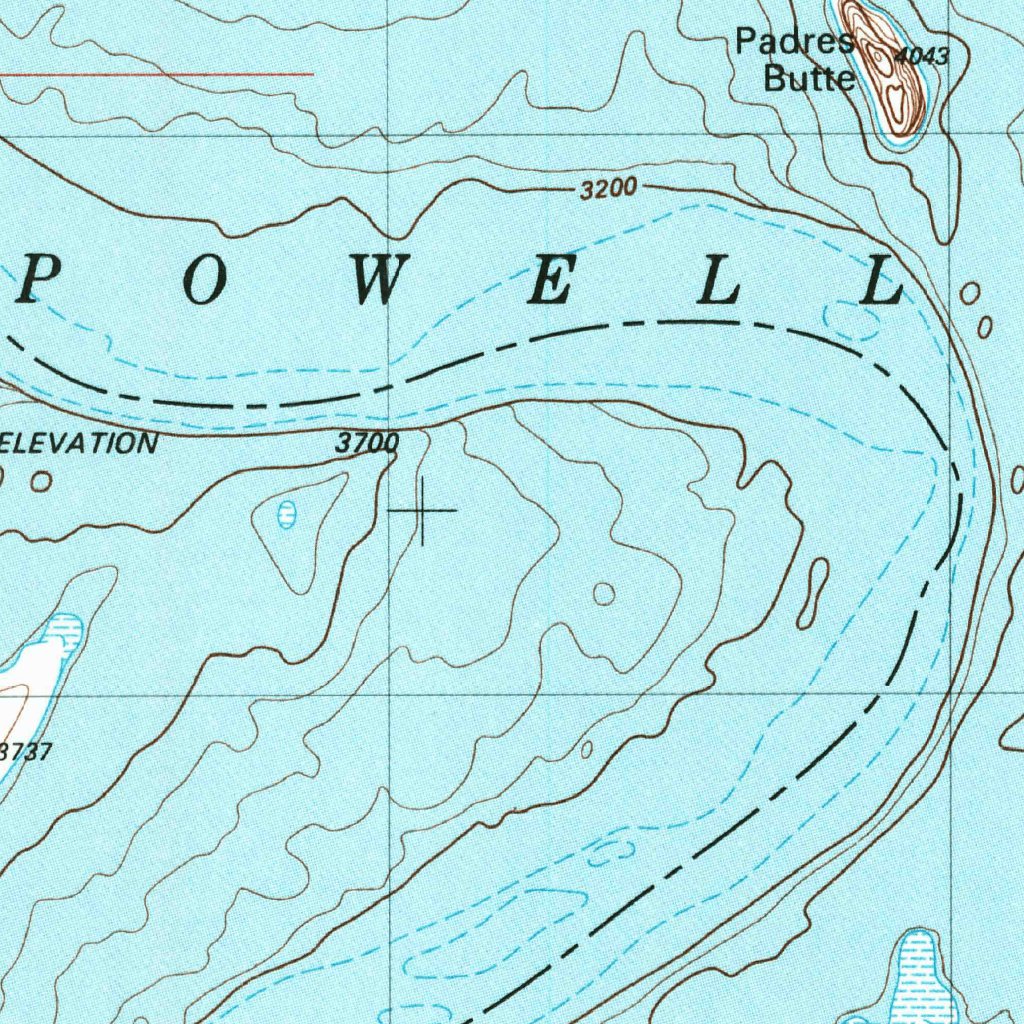 Gunsight Butte, UT-AZ (1985, 24000-Scale) Map by United States ...
