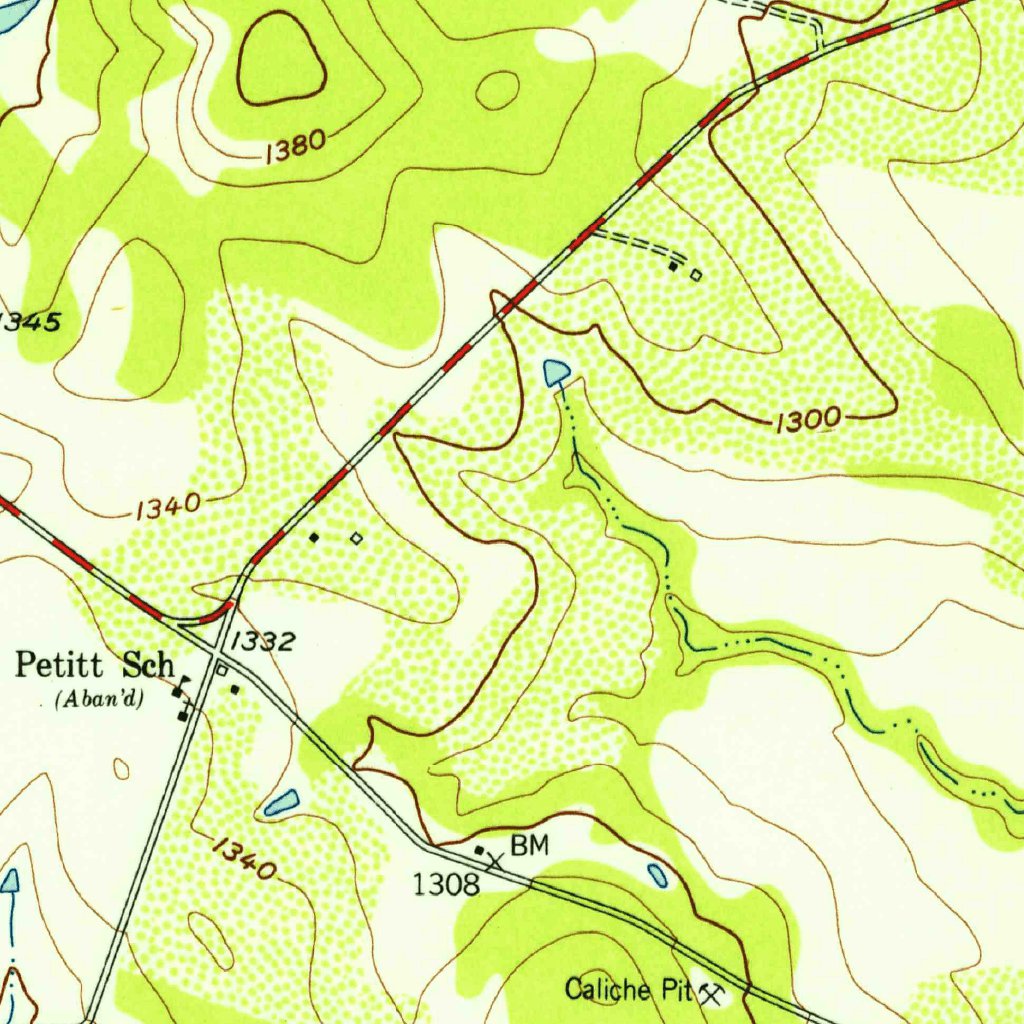 Gustine, TX (1956, 24000-Scale) Map by United States Geological Survey ...