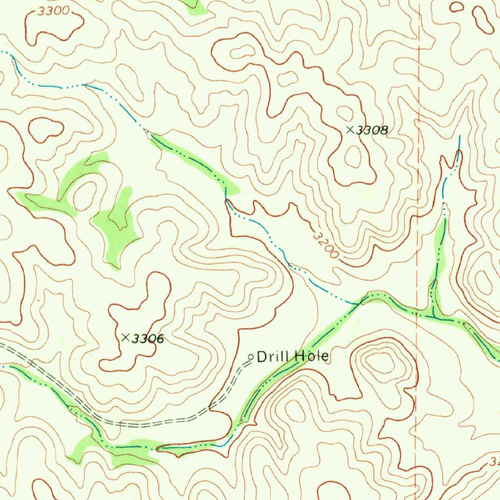 Hackberry Draw NW, TX (1969, 24000-Scale) Map by United States ...