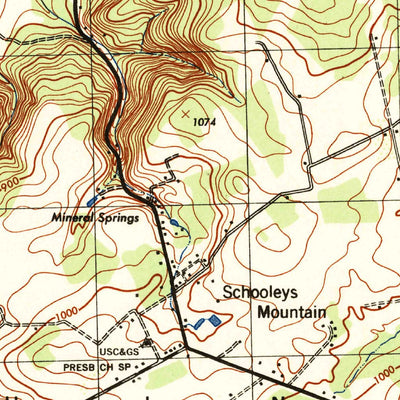 Hackettstown, NJ (1943, 31680-Scale) Map by United States Geological ...
