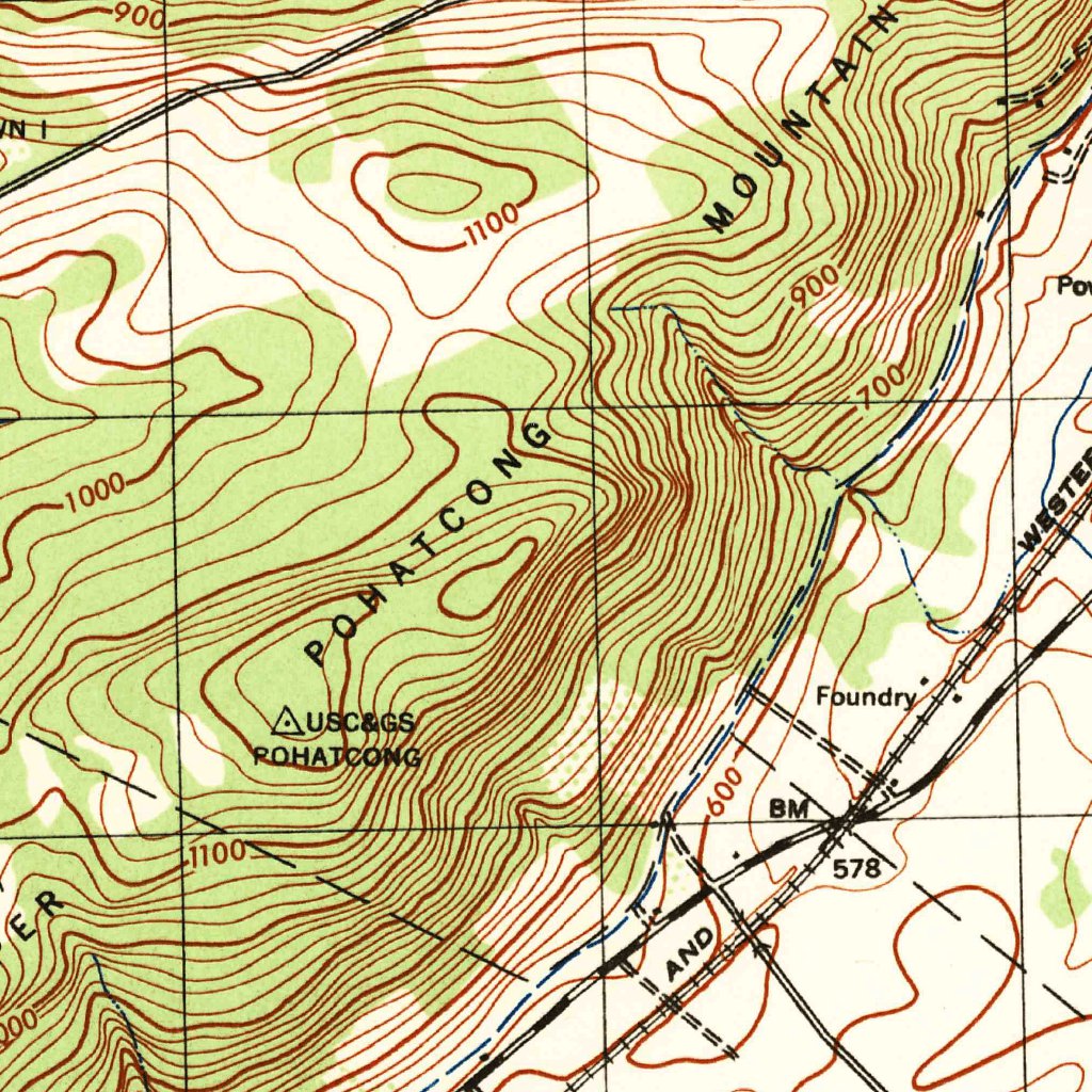 Hackettstown, NJ (1943, 31680-Scale) Map by United States Geological ...