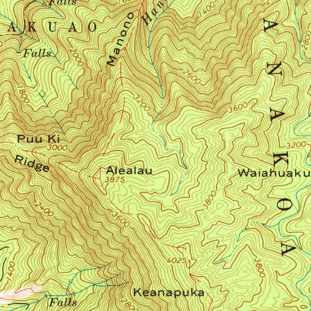 Haena, HI (1965, 24000-Scale) Map by United States Geological Survey ...