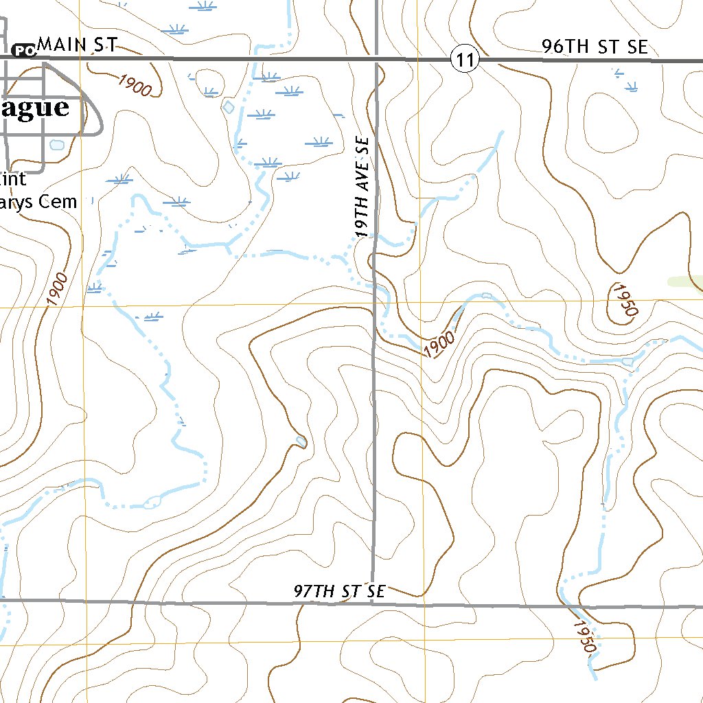 Hague, ND (2020, 24000-Scale) Map by United States Geological Survey ...