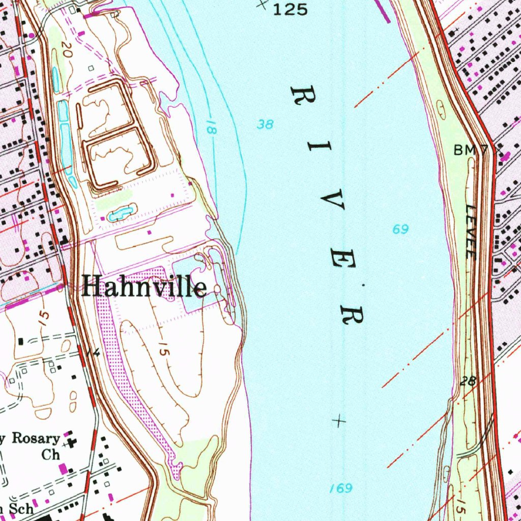 Hahnville, LA (1967, 24000-Scale) Map by United States Geological ...