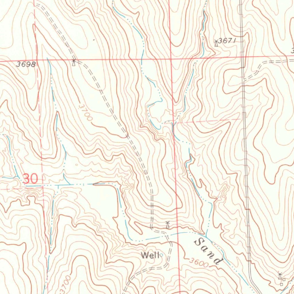 Hale Ponds, CO-KS (1971, 24000-Scale) Map by United States Geological ...