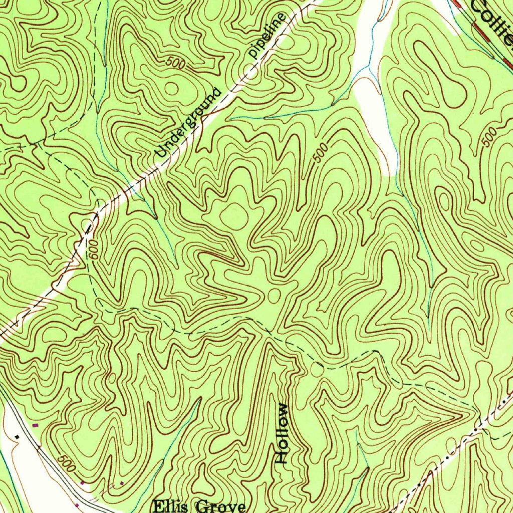 Halls Creek, TN (1950, 24000-Scale) Map by United States Geological ...