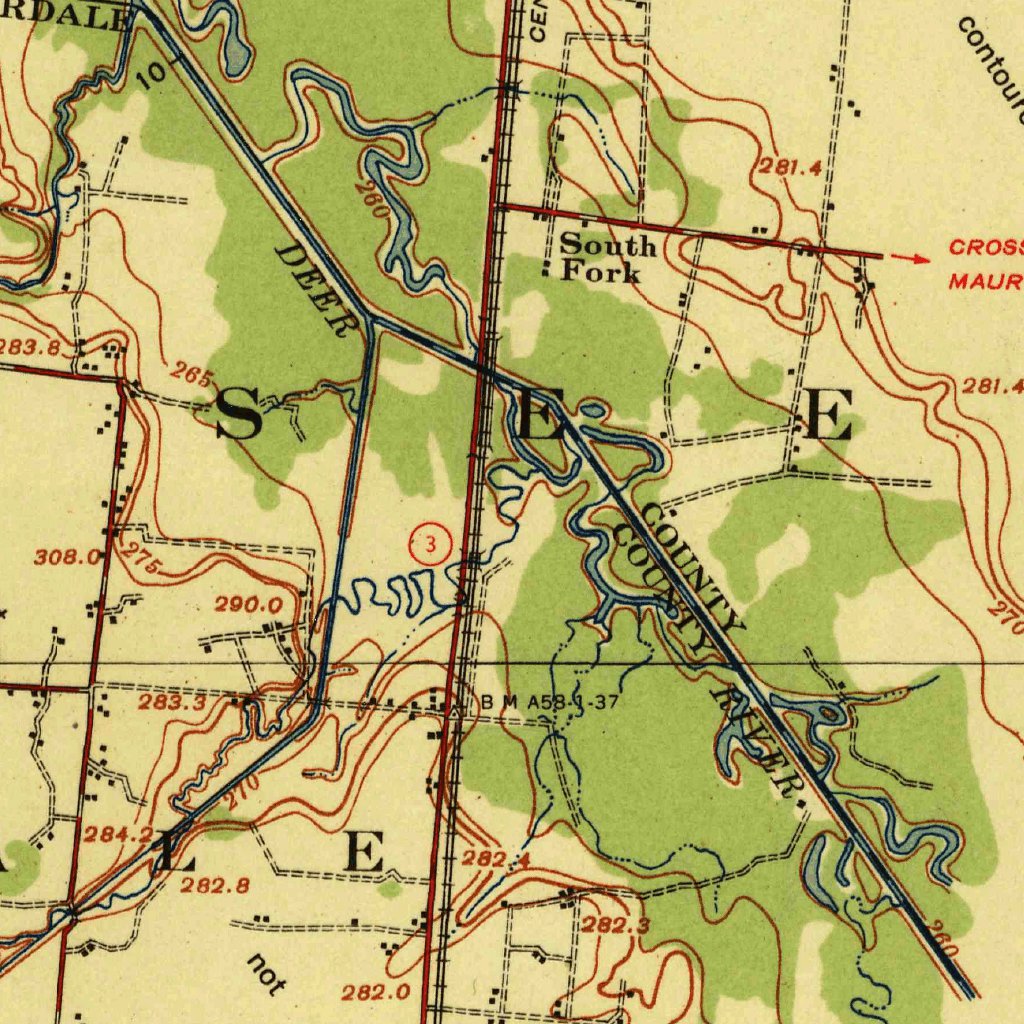 Halls, TN (1939, 62500-Scale) Map by United States Geological Survey ...