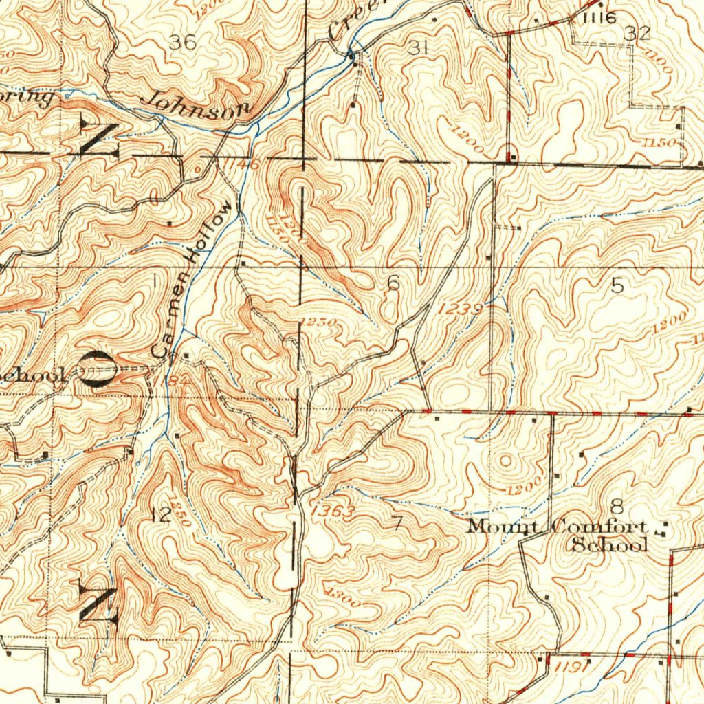 Halltown, MO (1919, 62500-Scale) Map by United States Geological Survey ...