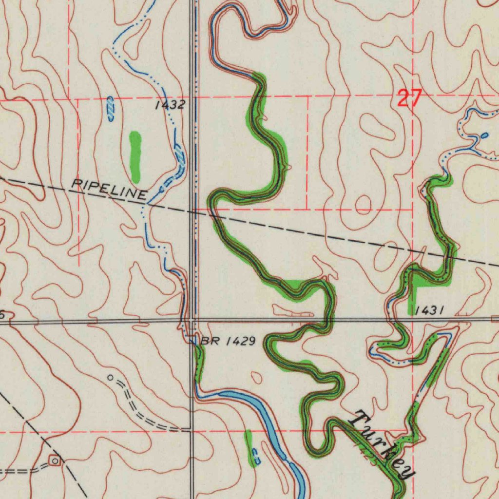 Halstead NW, KS (1965, 24000-Scale) Map by United States Geological ...