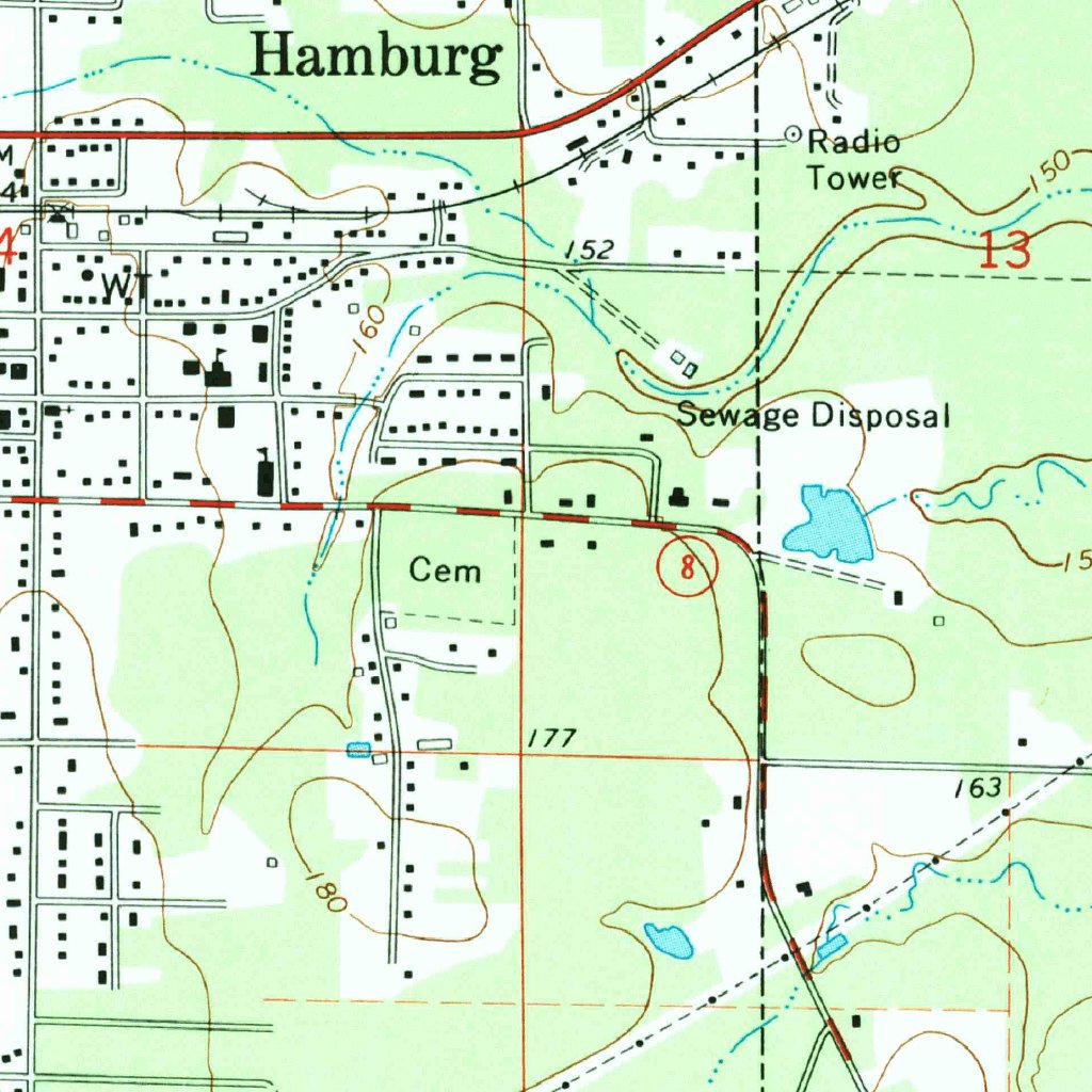 Hamburg, AR (1973, 24000-Scale) Map by United States Geological Survey ...