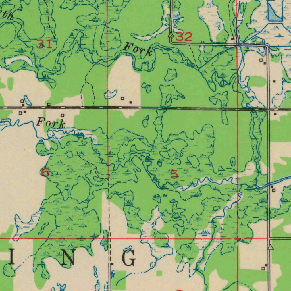 Hamburg, WI (1951, 48000-Scale) Map by United States Geological Survey ...