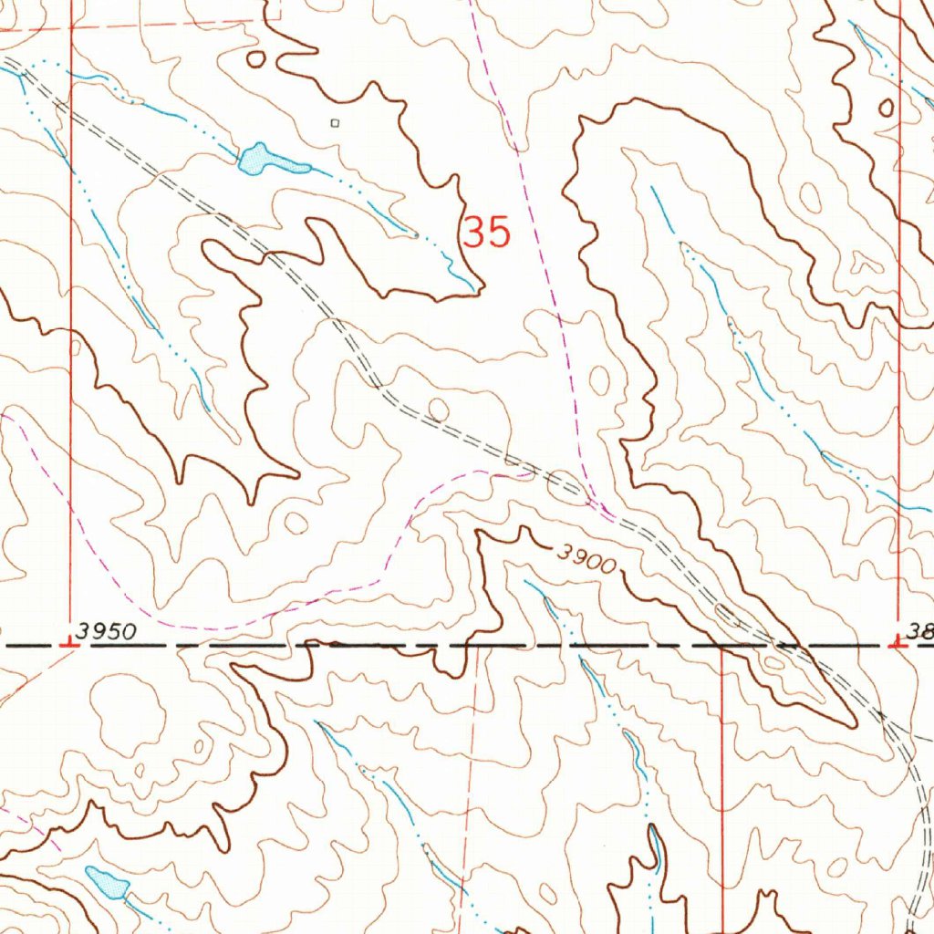 Hamilton Draw, MT (1972, 24000-Scale) Map by United States Geological ...