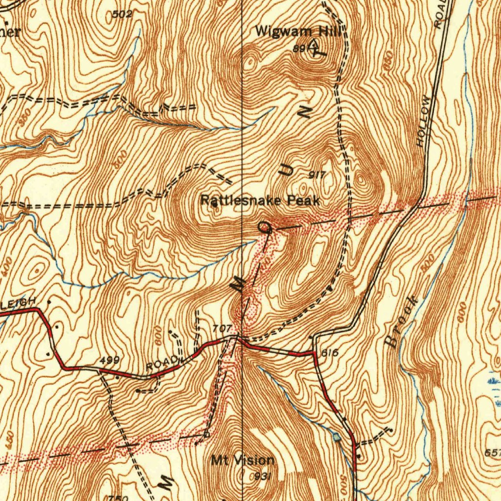 Hampden, MA-CT (1940, 31680-Scale) Map by United States Geological ...