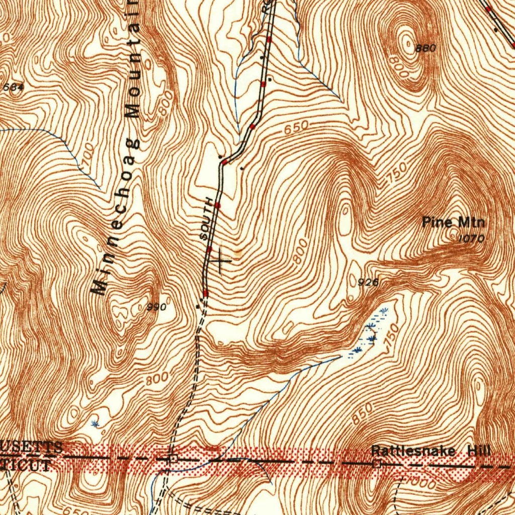 Hampden, MA-CT (1944, 31680-Scale) Map by United States Geological ...