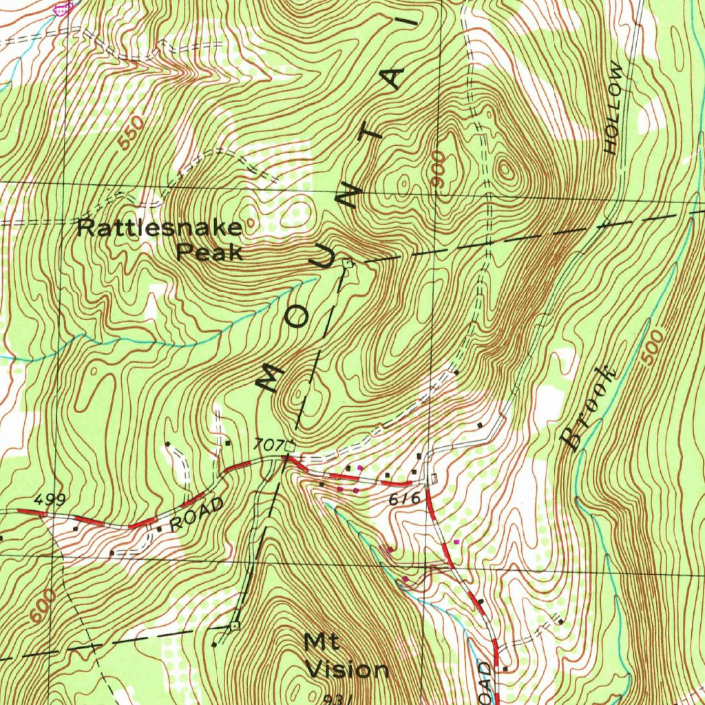 Hampden, MA-CT (1958, 25000-Scale) Map by United States Geological ...