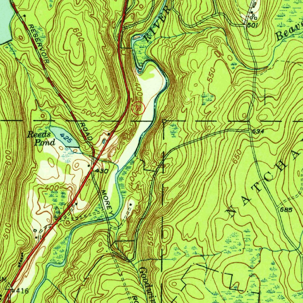 Hampton, CT (1953, 31680-Scale) Map by United States Geological Survey ...