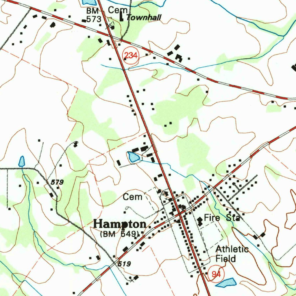 Hampton, PA (1990, 24000-Scale) Map by United States Geological Survey ...