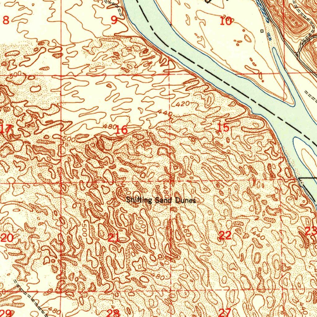 Hanford, WA (1951, 62500-Scale) Map by United States Geological Survey ...