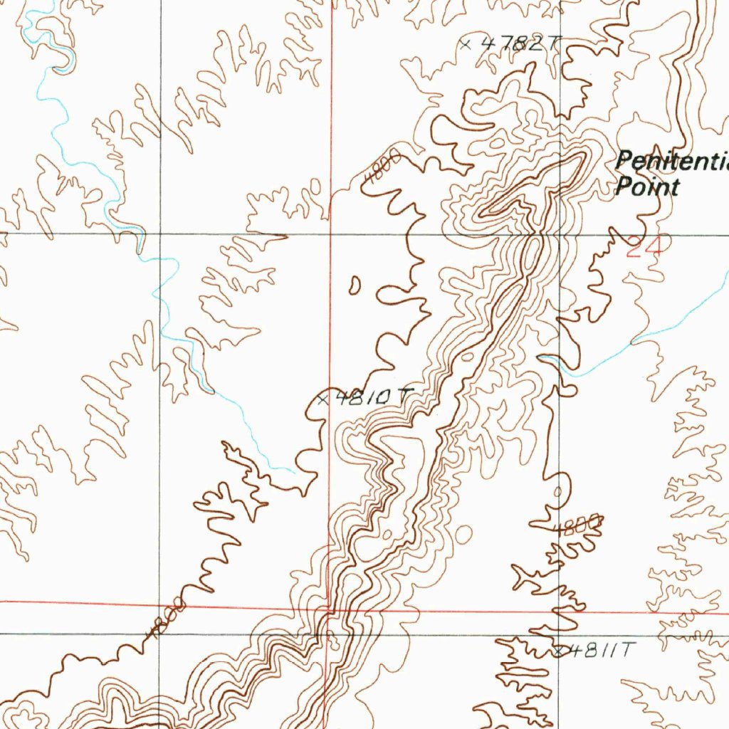 Hanksville, UT (1987, 24000-Scale) Map by United States Geological ...