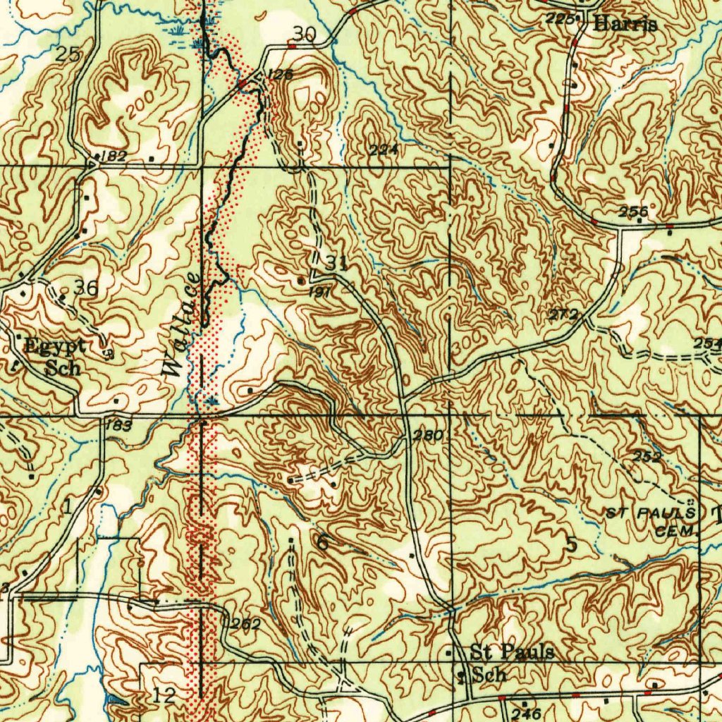 Hanna, LA (1947, 62500-Scale) Map by United States Geological Survey ...